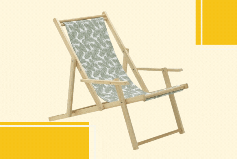 Καρέκλα Παραλίας Ξύλινη/Υφασμάτινη 79 x 48 x 35 cm - Πράσινο | Public